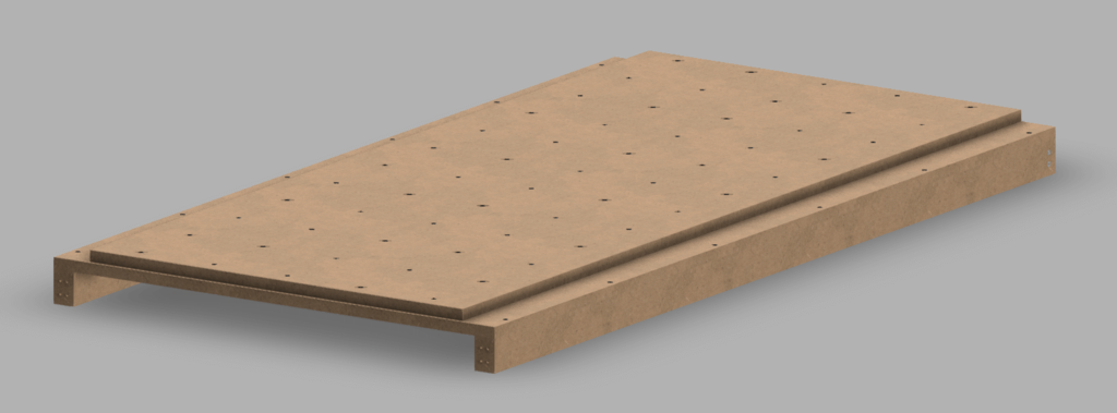 Low-Cost MPCNC (Lowrider v2) MDF Sled & PVC Dust Enclosure von VedanshG ...