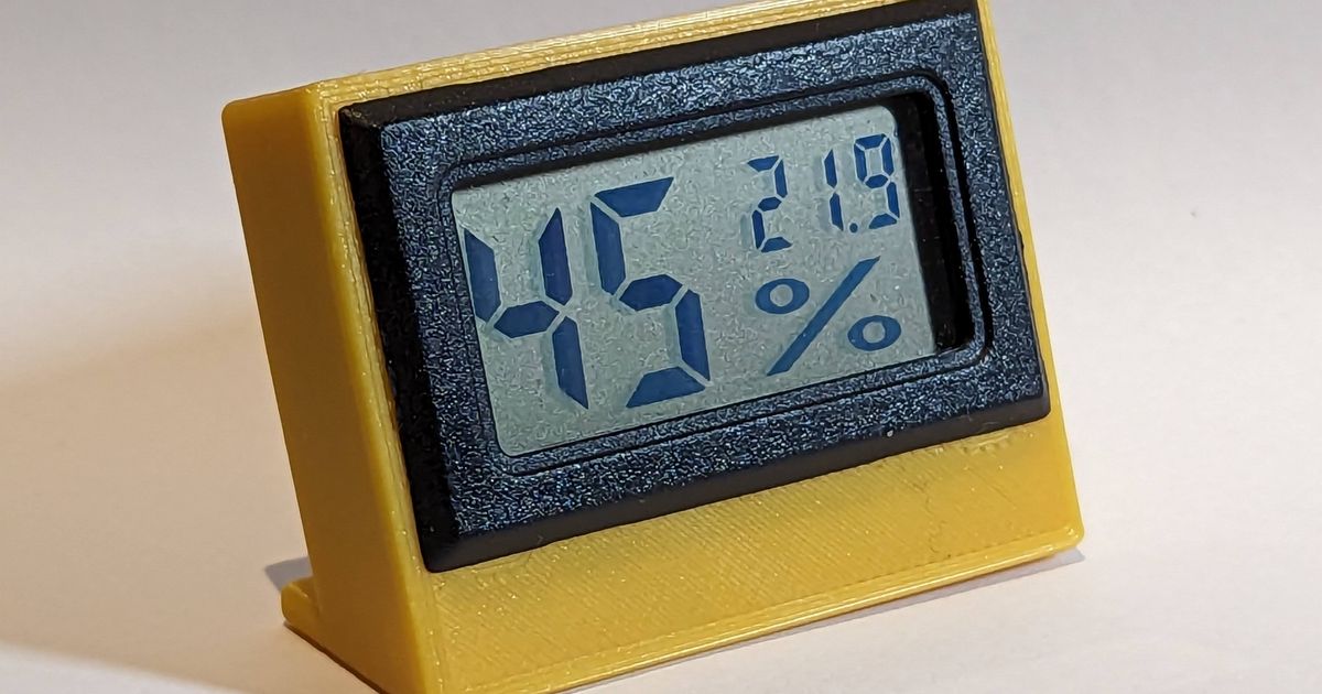 Temperature Humidity Meter Stand by PLAUK | Download free STL model ...