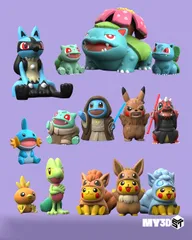 Pokemon January Pack STL 3D Print Model by Yassine NeexT | Download ...