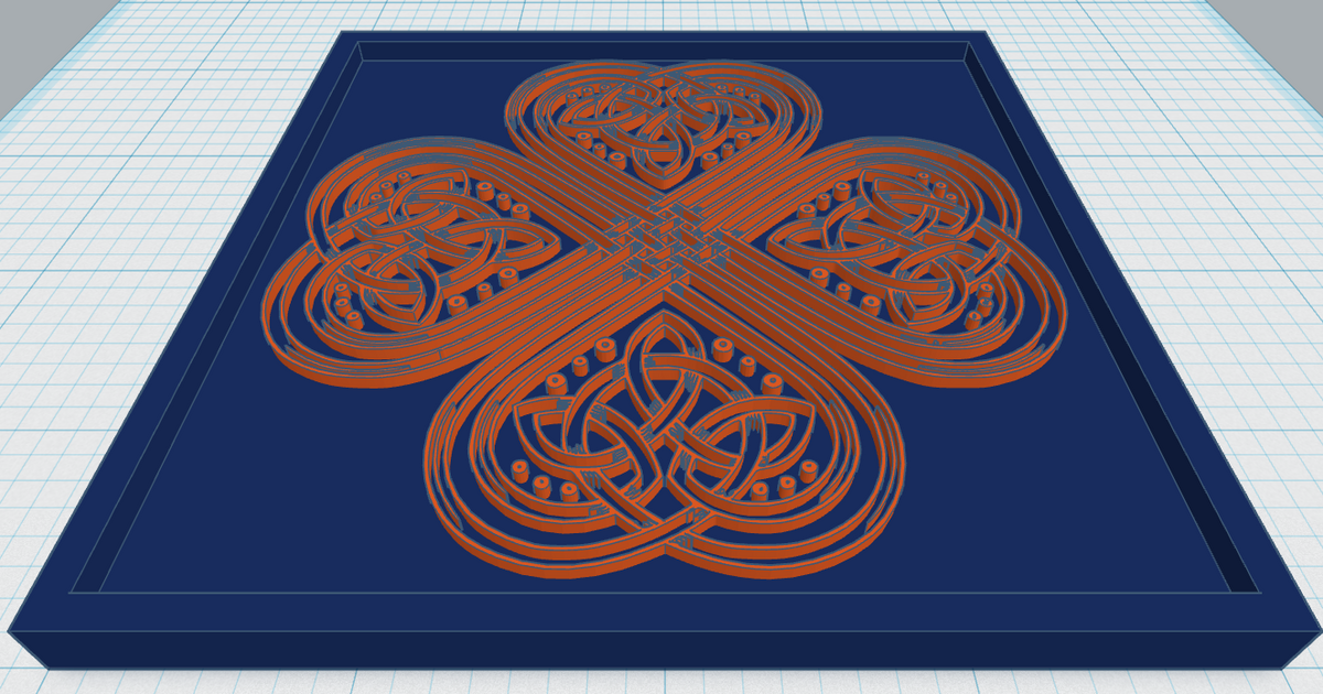 Celtic Mandala Coaster 44 by Peter Ennist | Download free STL model ...