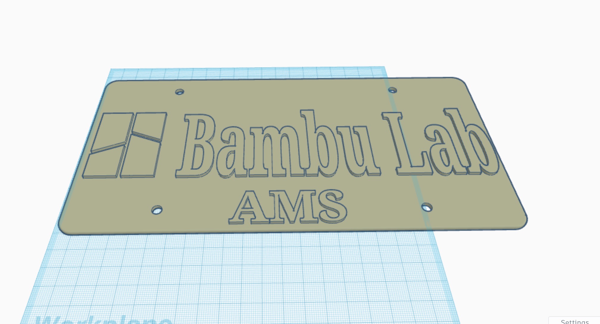 Bambu Lab Front license plate by bambu lab nerd | Download free STL ...