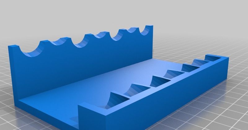 Customizable Horizontal Test Tube Holder by Rafael Estevam | Download ...