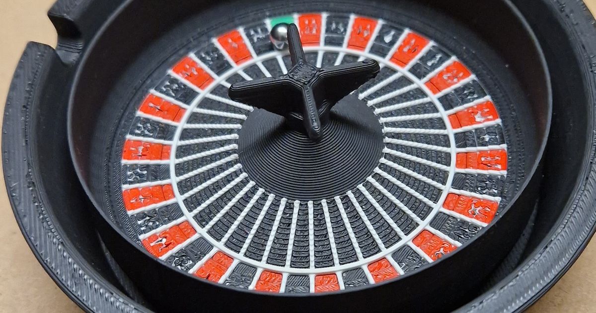 spinning roulette ashtray by 3D-BL | Download free STL model | Printables.com