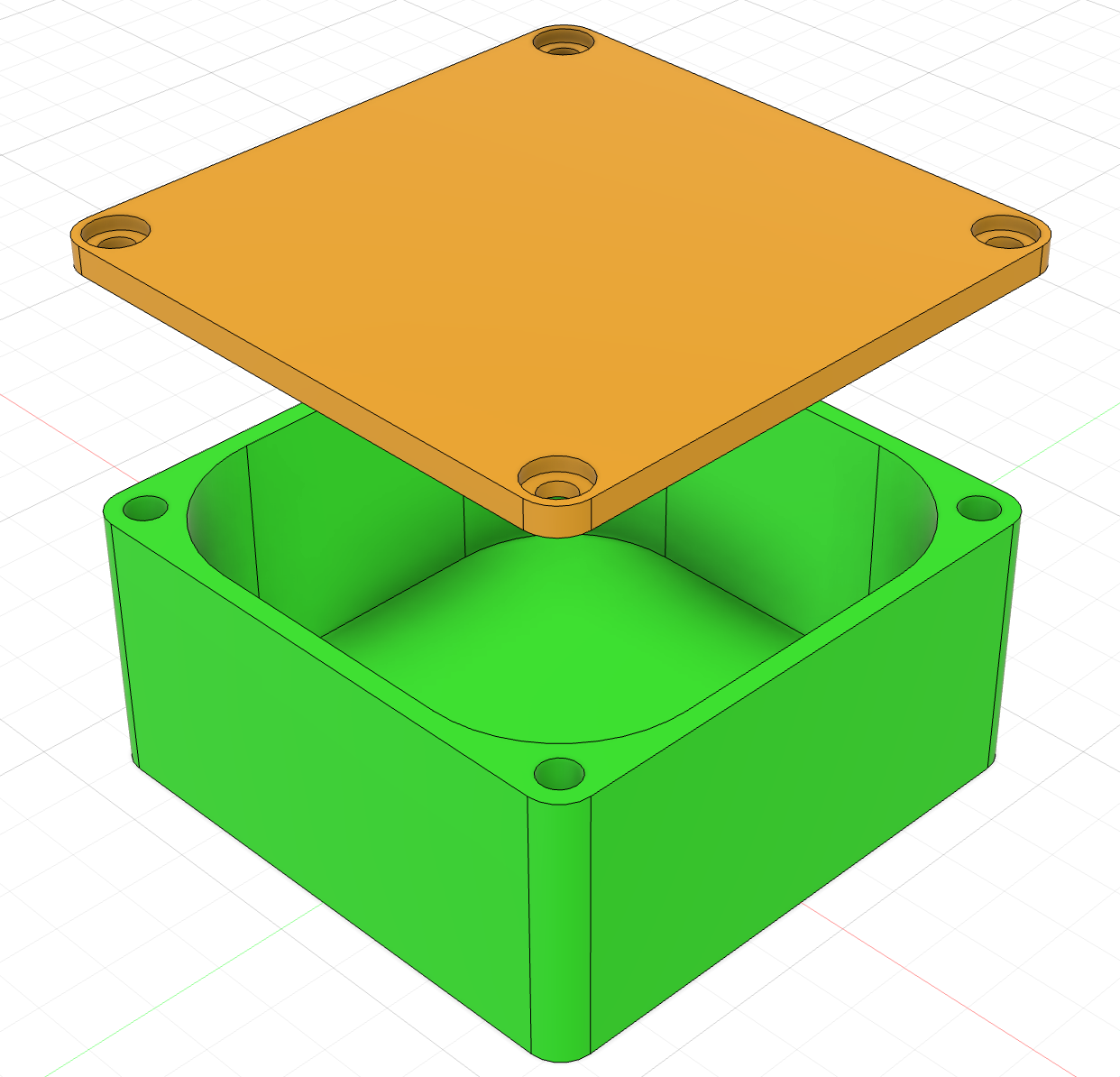 Parametric enclosure using metal inserts. by rojoPrint | Download free ...