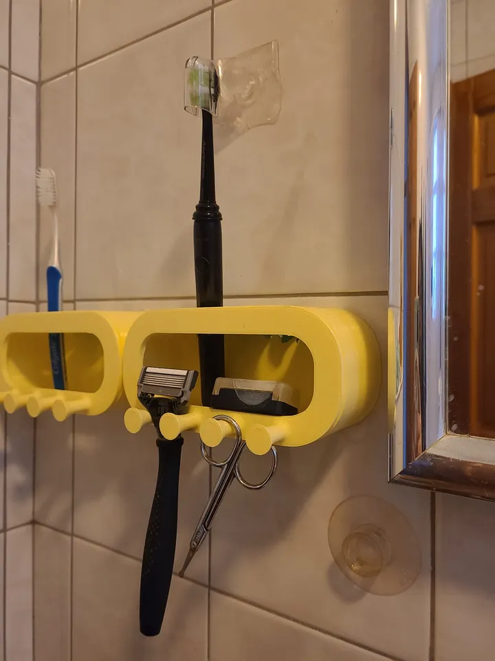 Wall mounted Toothbrush Holder by ming | Download free STL model ...
