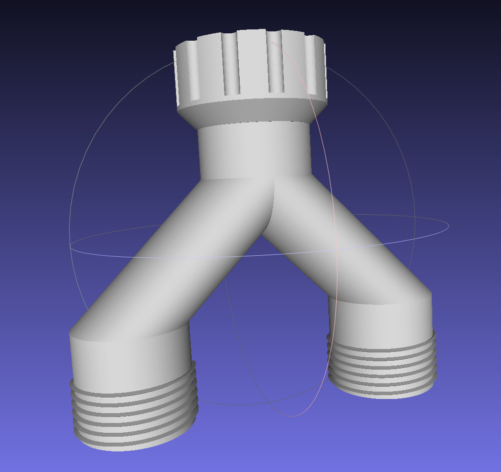 Two-way splitter por Adriano T | Descargar modelo STL gratuito ...