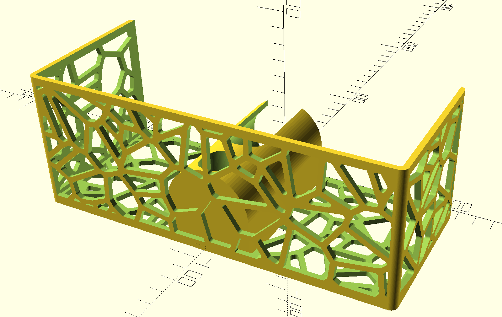 Parametric Voronoi Shower Shelf by SlothSabotage | Download free STL ...