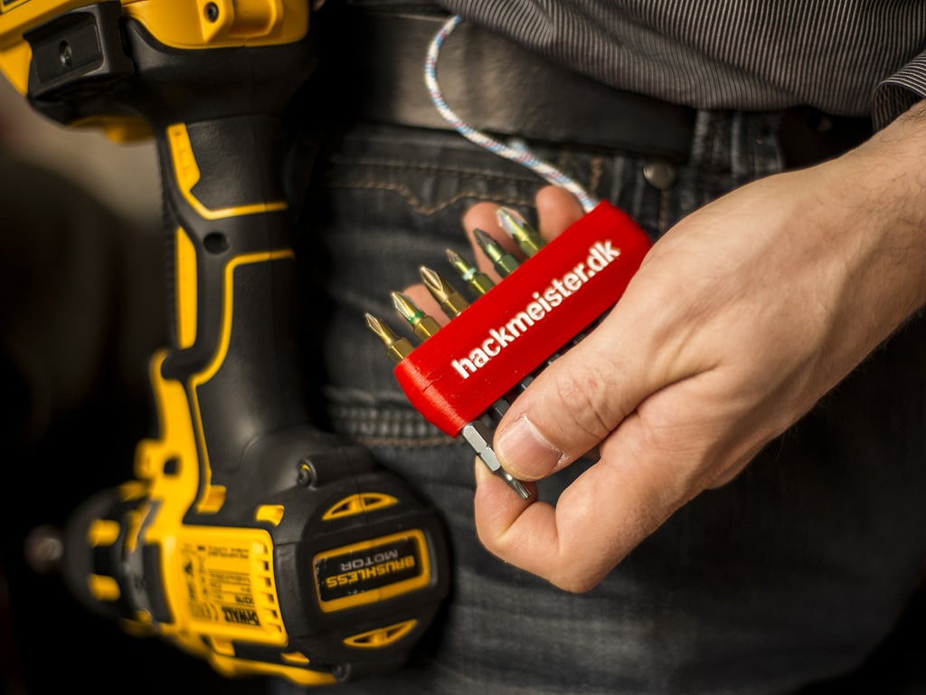 Configurable C6 Screwdriver Hex Bit Holder By Flummer Download Free Stl Model