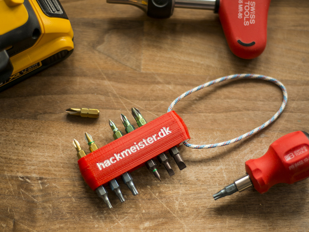 Configurable C6 Screwdriver Hex Bit Holder By Flummer Download Free Stl Model