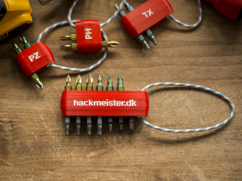 Configurable C6 Screwdriver Hex Bit Holder By Flummer Download Free Stl Model