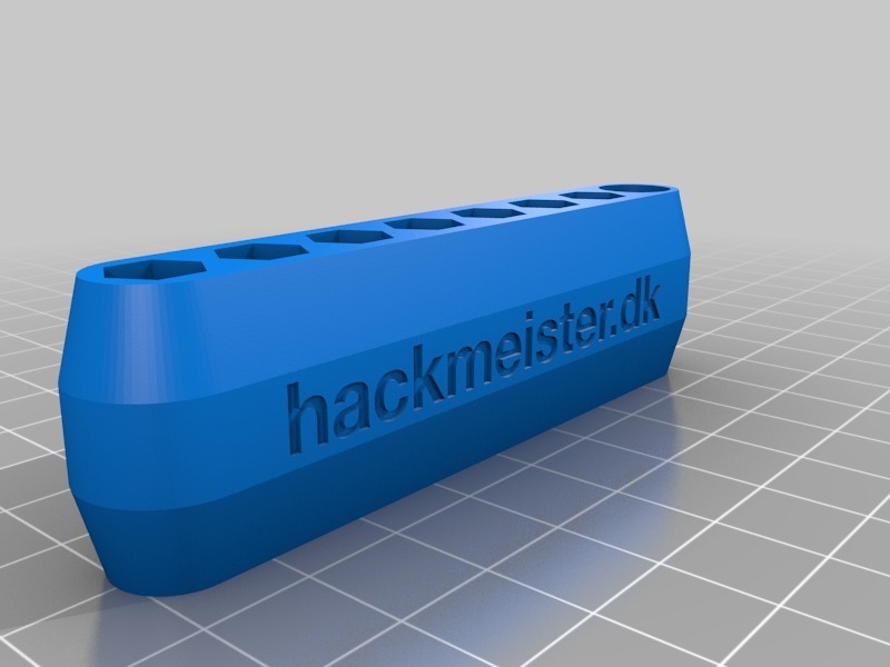 Configurable C6 Screwdriver Hex Bit Holder by flummer | Download free ...