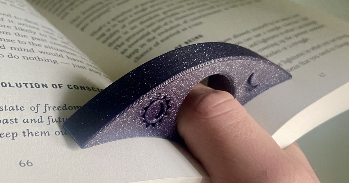Sun & Moon Book Page Holder von cartyski | Kostenloses STL-Modell ...
