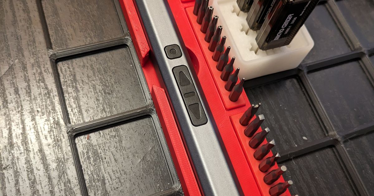 Gridfinity Holder for STREBITO Precision E-Screwdriver Set by ...