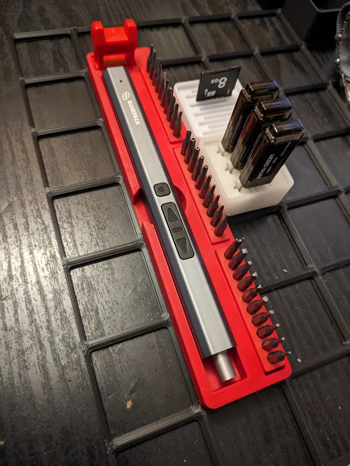 Gridfinity Holder for STREBITO Precision E-Screwdriver Set by ...