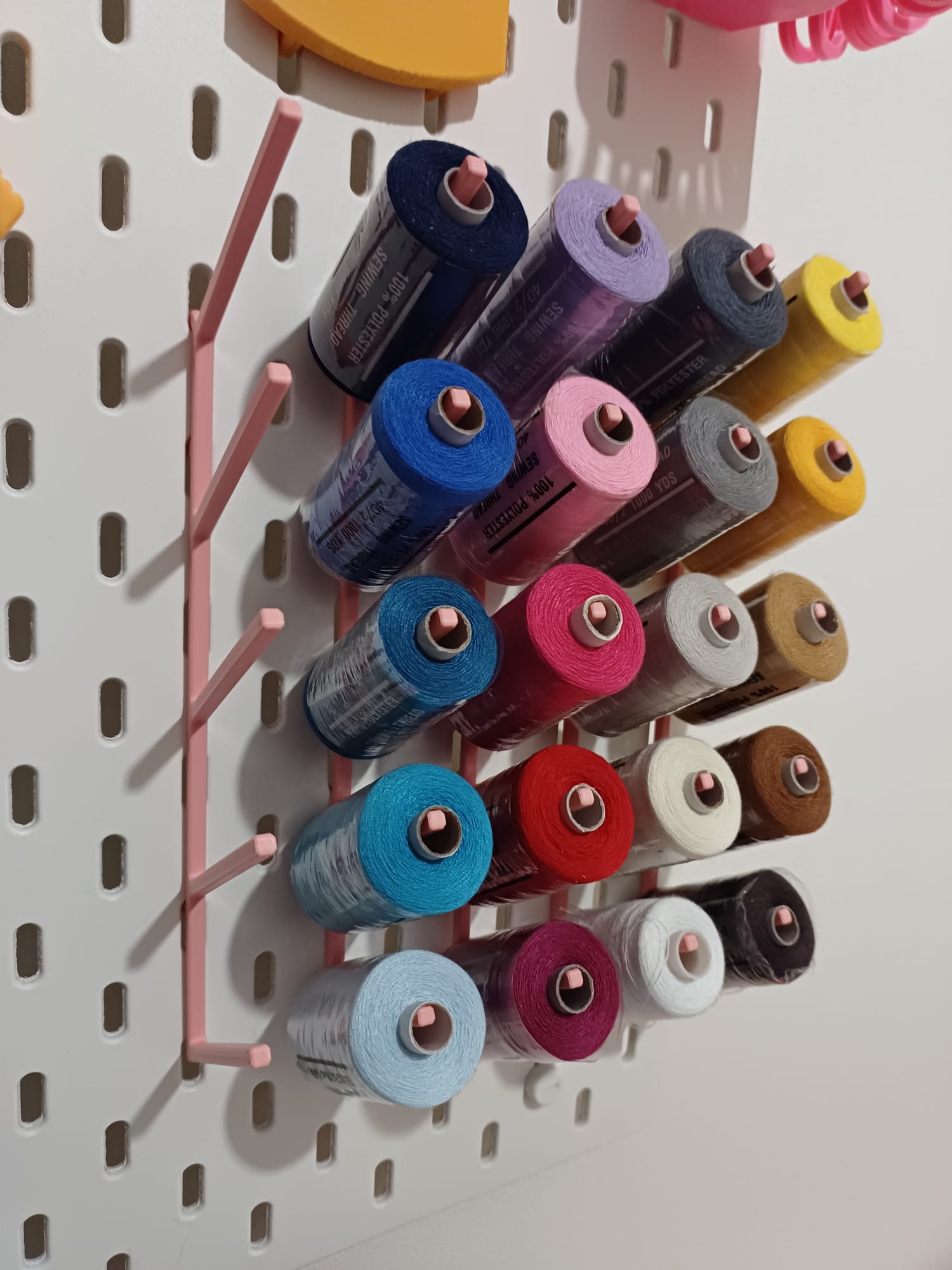 Sewing spool holder for Ikea SKADIS by theXorios | Download free STL ...