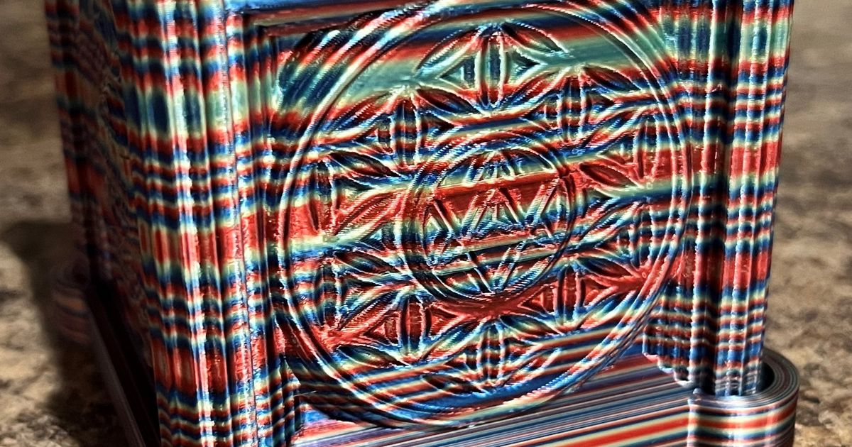 Planter With Merkaba and Flower of Life Pattern by Kaleb Williams ...