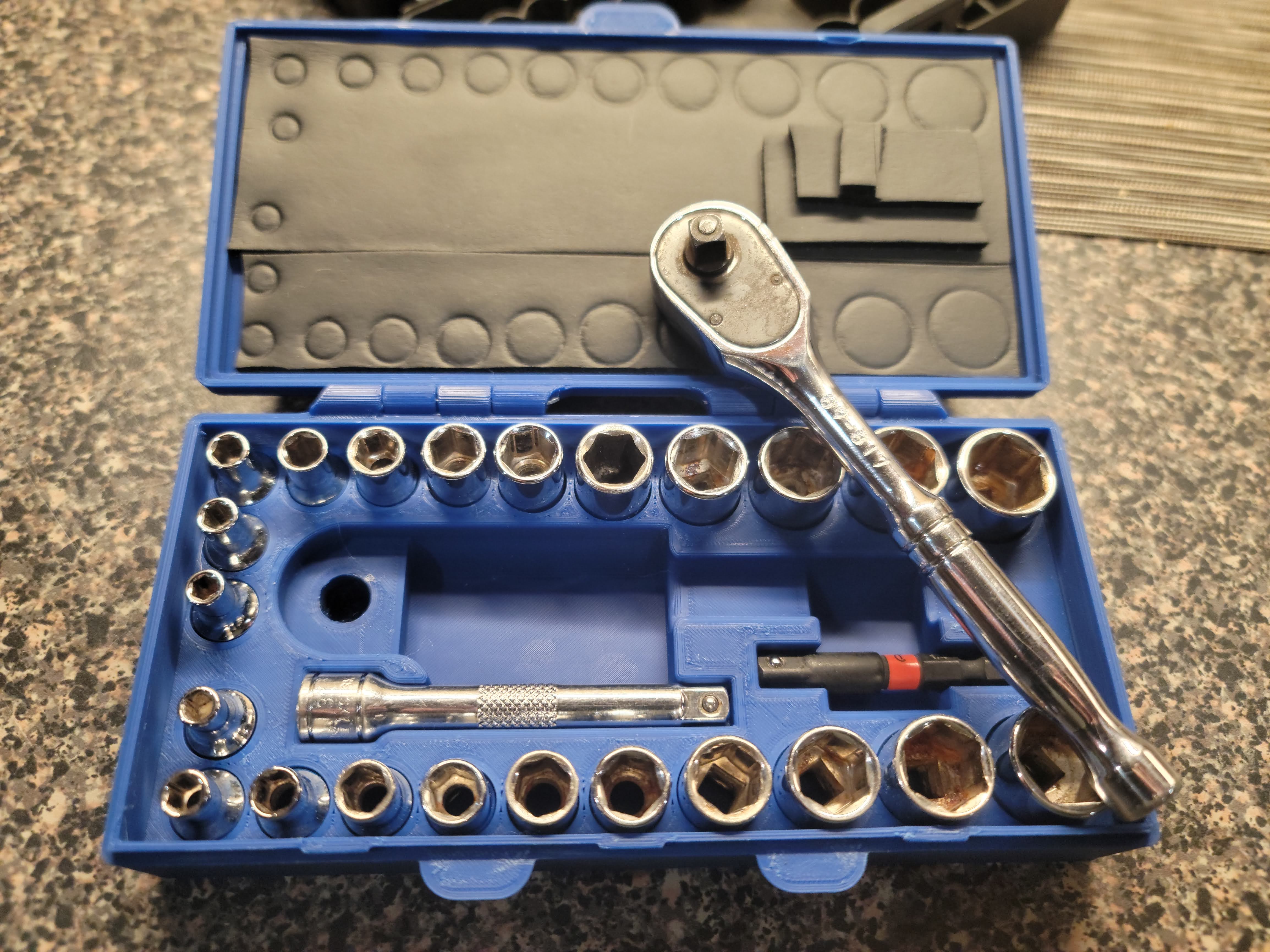 1/4" Stanley socket & ratchet case by Ian F | Download free STL model ...