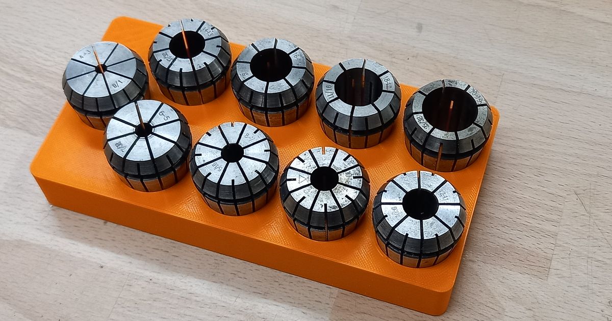 ER32 Collet Tray by Chris B | Download free STL model | Printables.com