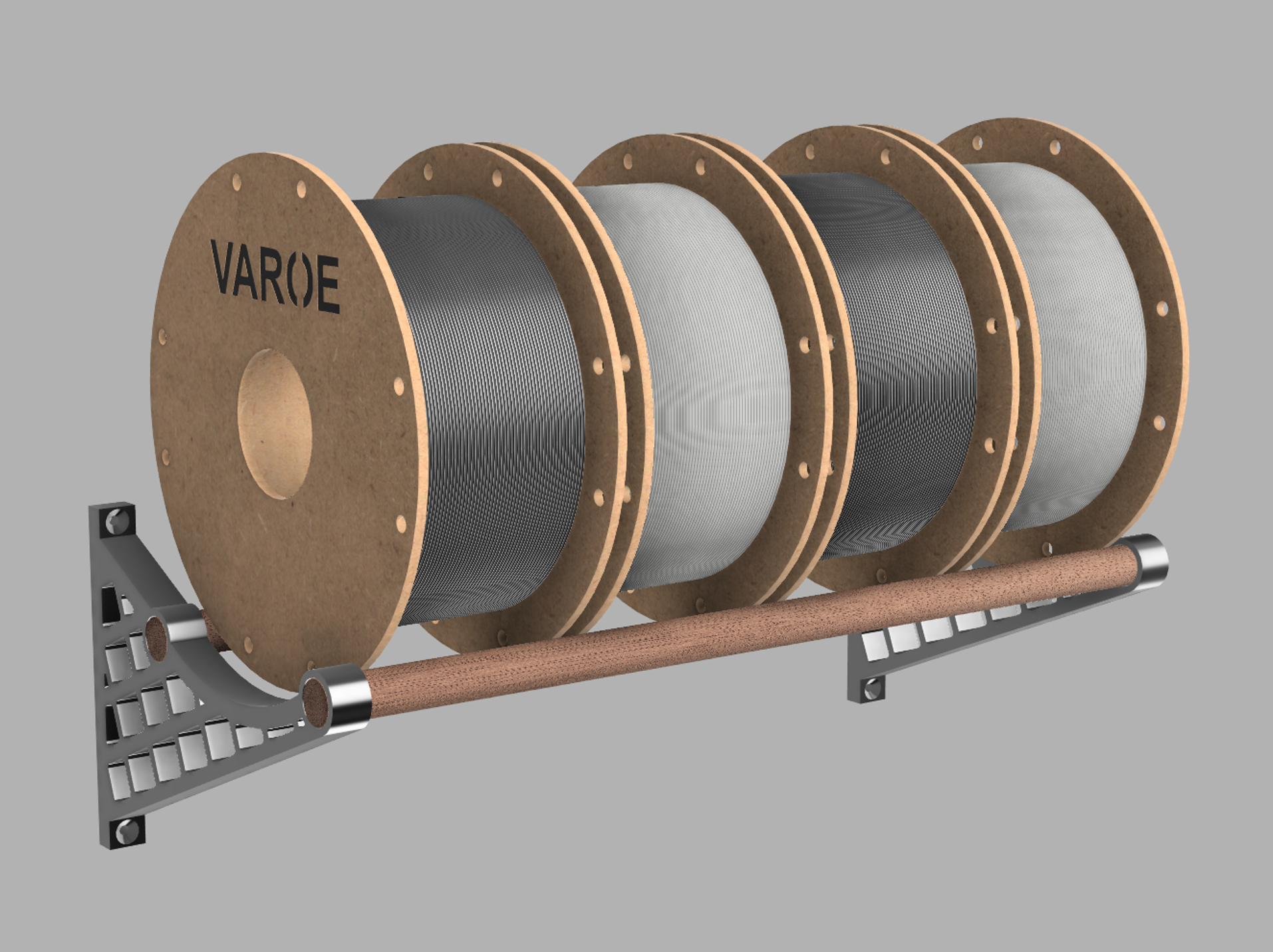 Filament Spool Wall Mount/Rack 2.5kg - VAROE by VAROE | Download free ...