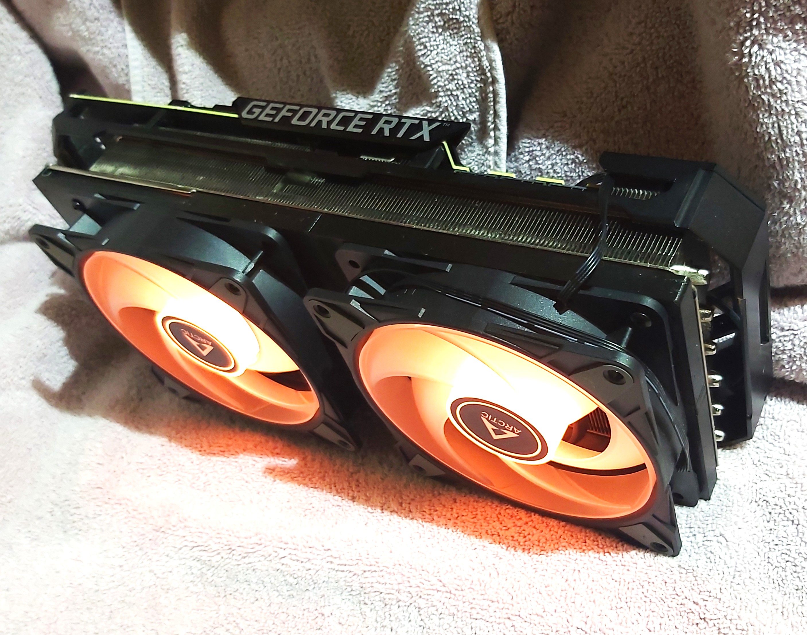 3090 - 3080 - 3070 - ti Strix Double 120mm Bracket by Hummingbird3D ...