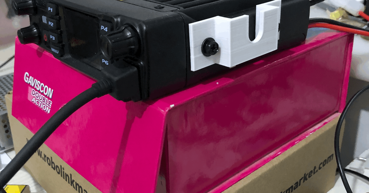 Anytone 578 chasis mic holder by Oğuz AĞÇELİ | Download free STL model ...