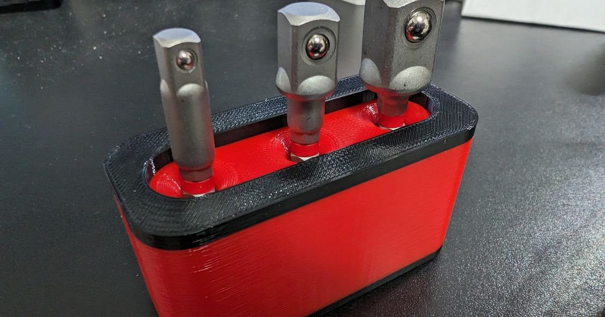 Craftsman Socket Driver Adapter Holder by Brian Behm | Download free STL model | Printables.com
