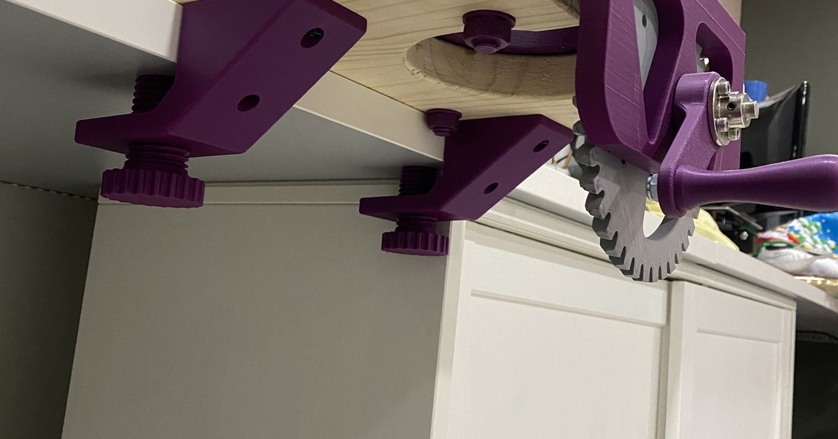 Universal/Circular sock machine table clamp by Dustin | Download free ...