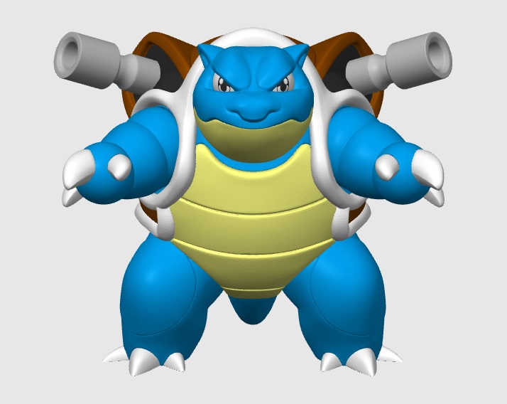 Blastoise - Pokemon - Multicolor by Deltree3D | Download free STL model ...