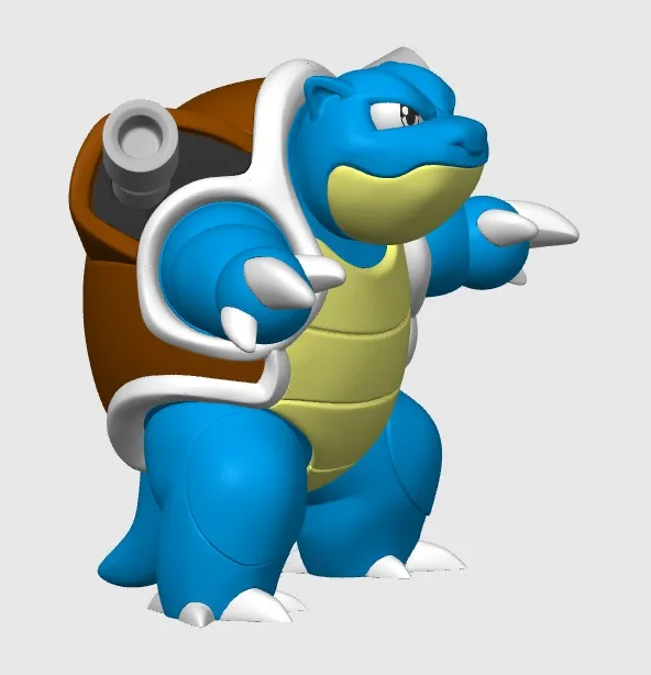 Blastoise - Pokemon - Multicolor by Deltree3D | Download free STL model ...