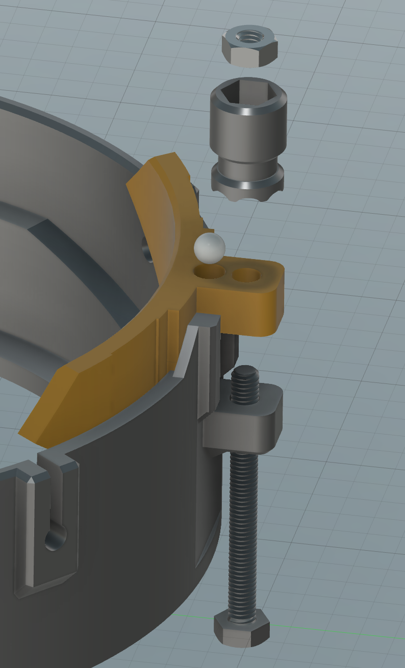 CSM camshell (upgrade) with side-mount ribber option and easy tension ...