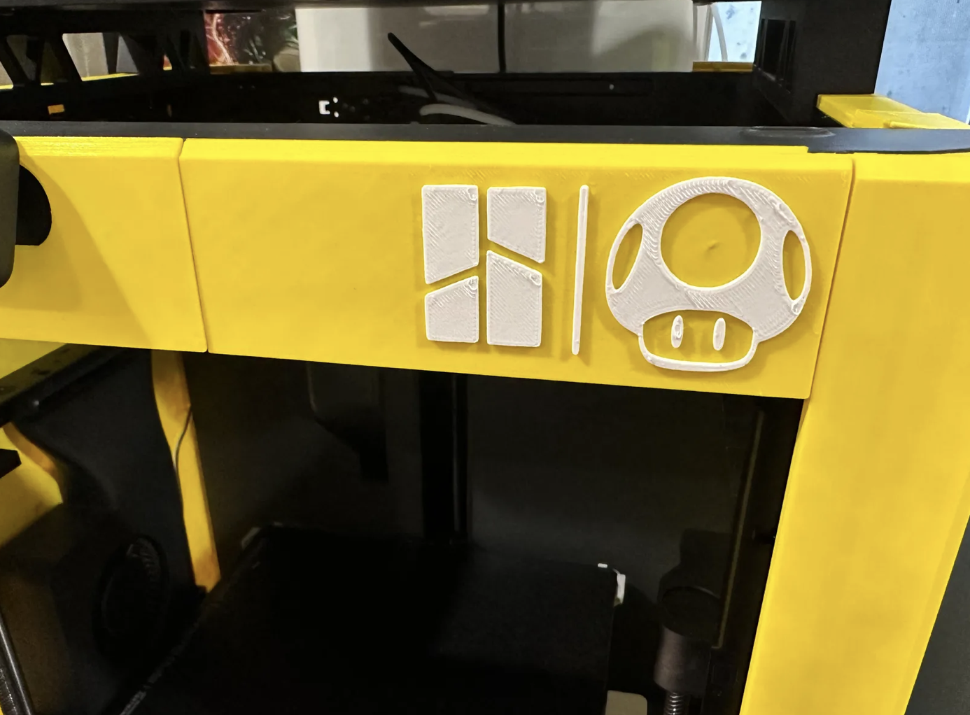 Bambu P1P Mario Mushroom Front Bezel by Super 3D Printer | Download free STL model | Printables.com