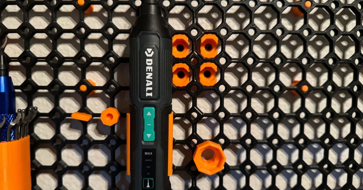 Denali Electric Screwdriver Holder for Multiboard by Chris3DPrints ...