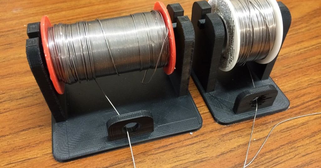 Solder Spool Stand - 2 sizes by Wade Weppler | Download free STL model ...