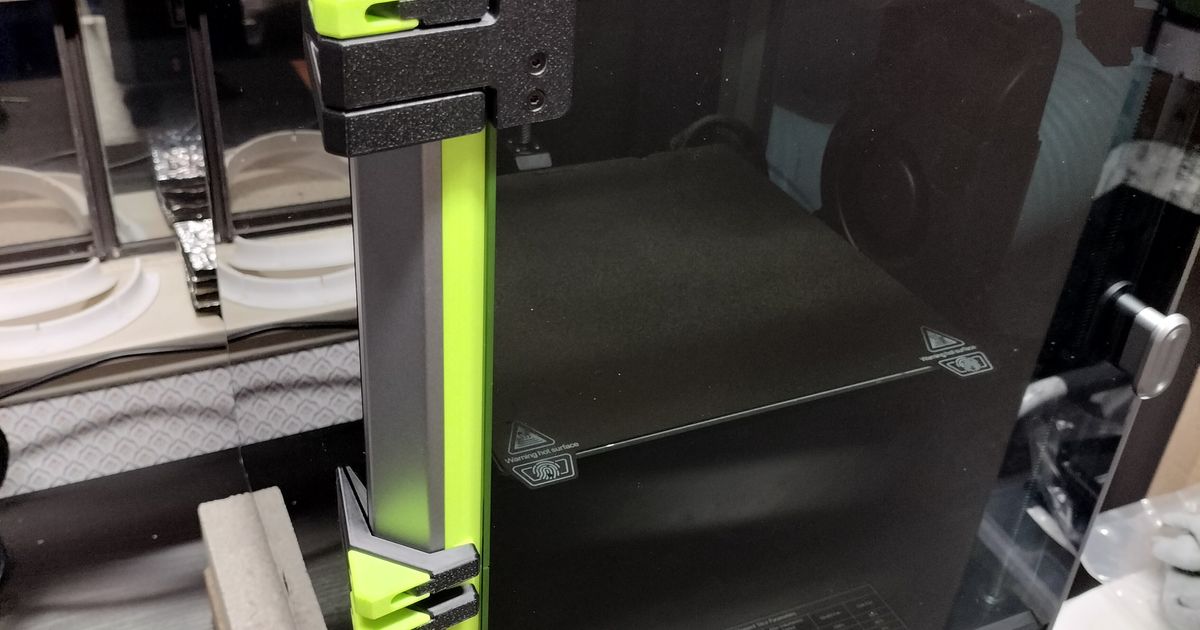 Creality K1 270° Corner Mounted Removable Door Hinges w/ Air Gap Filler ...