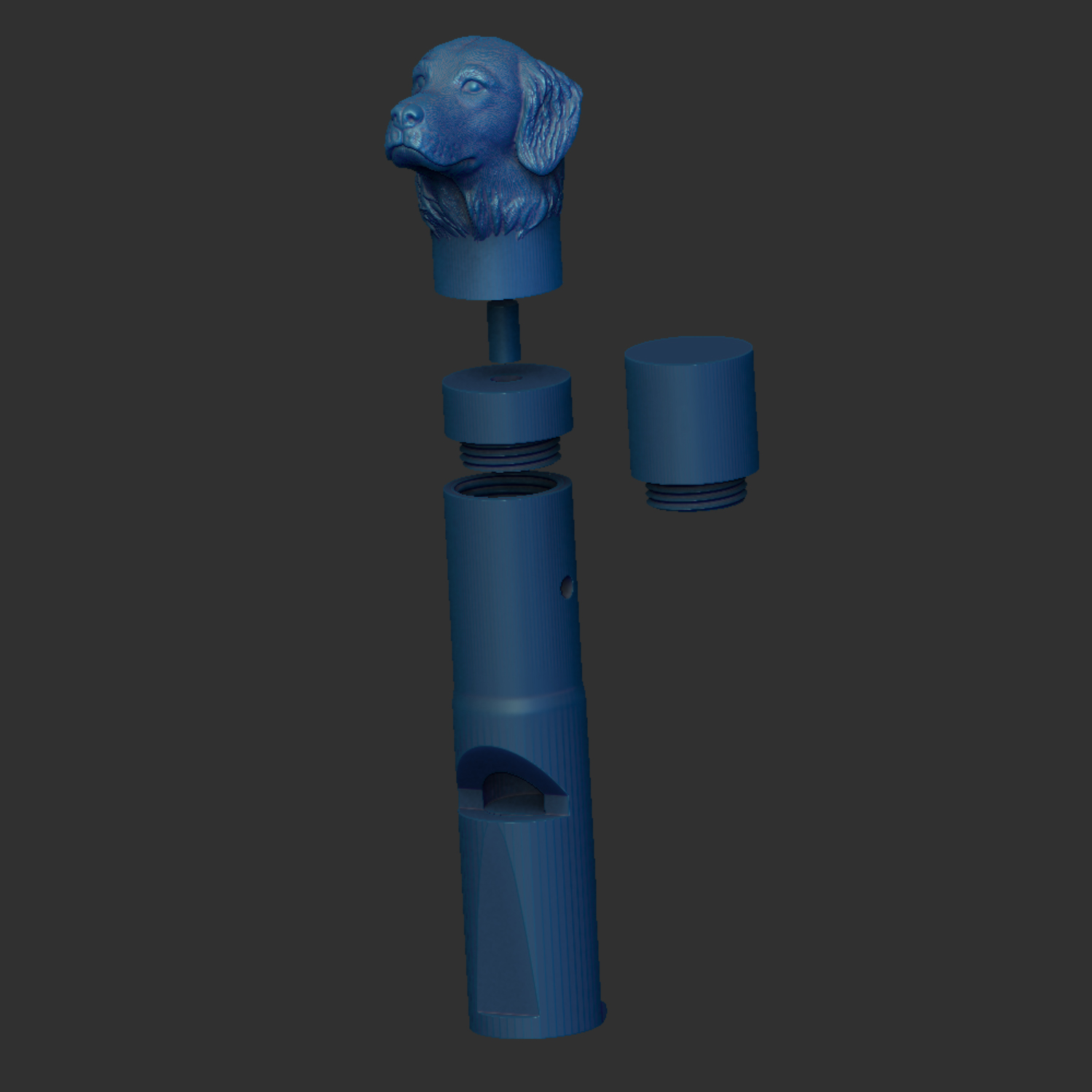 Dog Whistle - Head Design - Golden Retriever by Qu3D 3D-Design Art ...