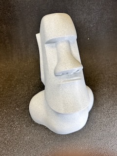 Moai Statue with secret compartment with breakable buttom by Dan ...