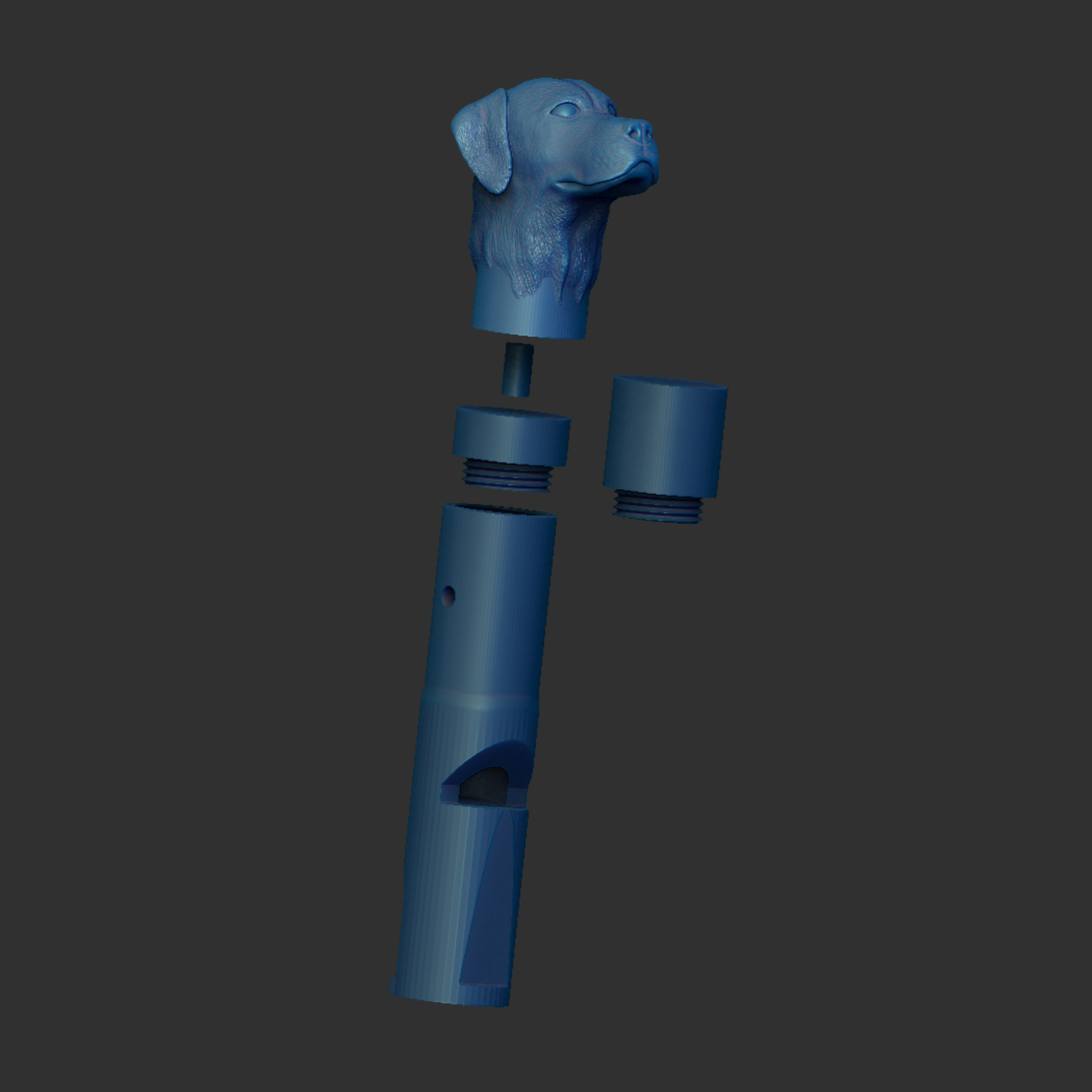 Dog Whistle - Head Design - Labrador by Qu3D 3D-Design Art | Printables ...