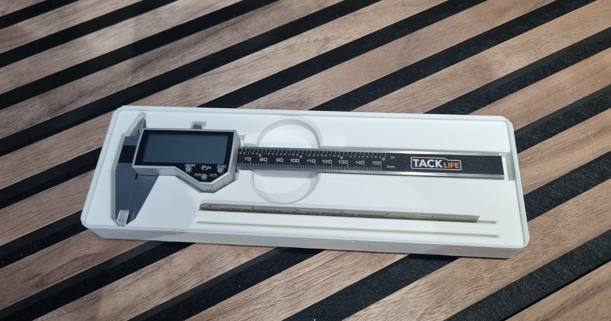 Gridfinity Caliper Flat Storage with 15cm scale (6x2x3) by Sweet1227 ...