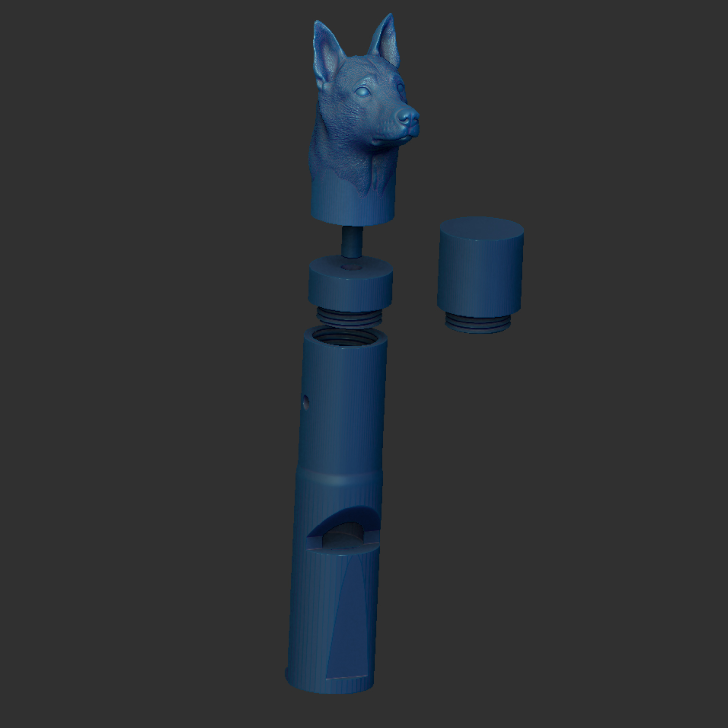 Dog Whistle - Head Design - Malinois by Qu3D 3D-Design Art | Printables ...