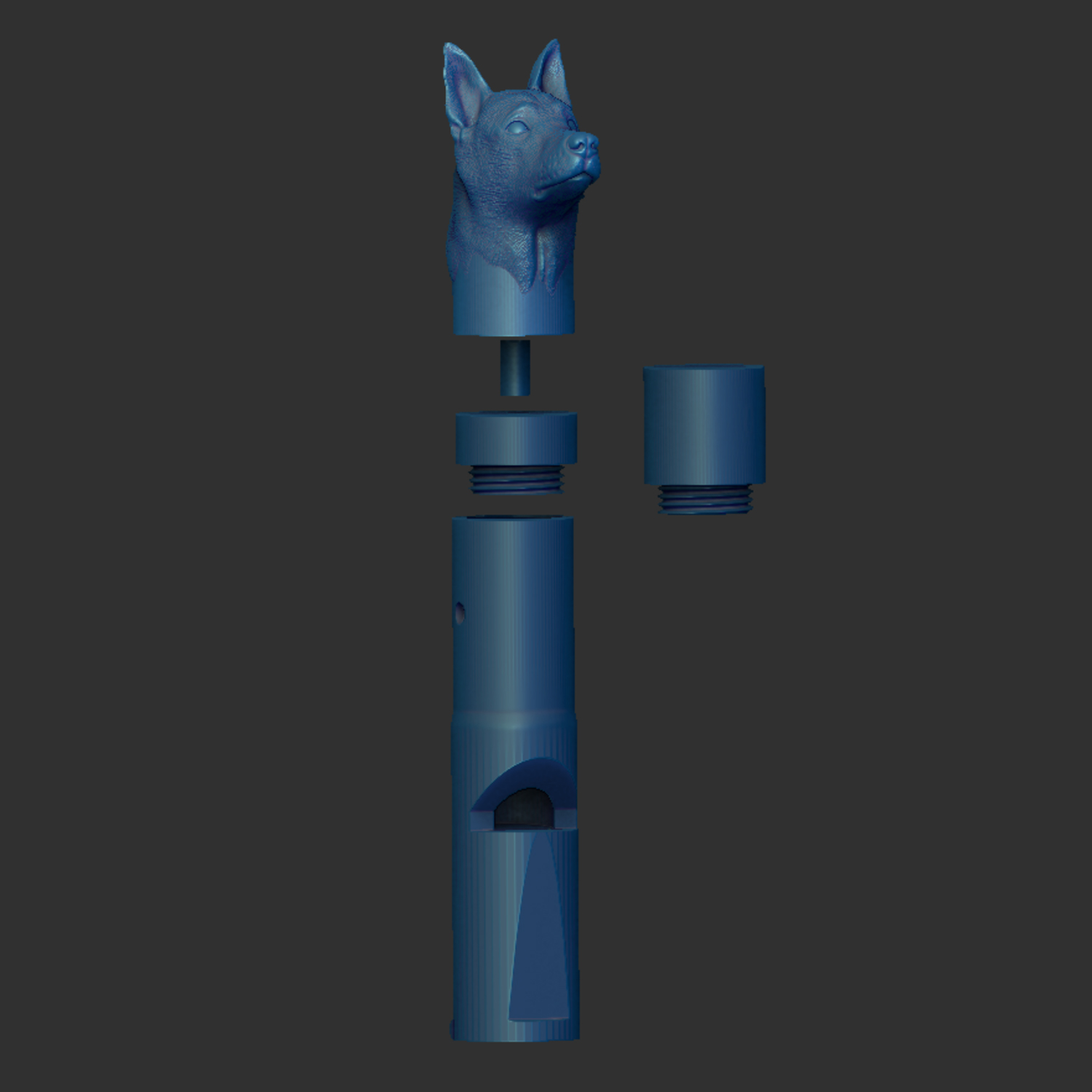 Dog Whistle - Head Design - Malinois by Qu3D 3D-Design Art | Printables ...