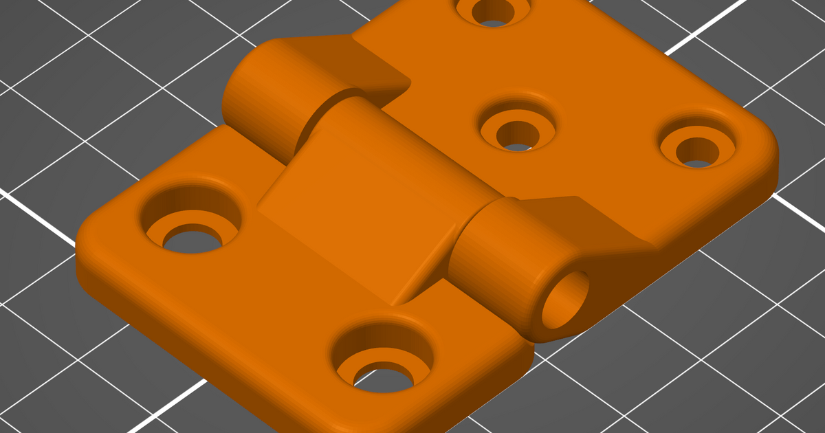 Enclosure Hinge Print-In-Place by Sushi | Download free STL model ...