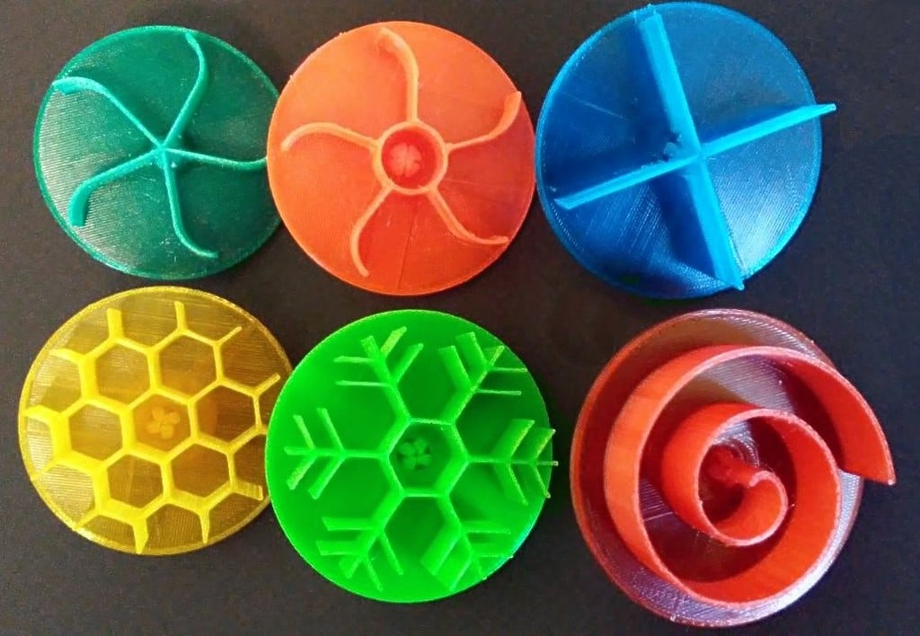Bun Stamp in different shapes by Kowa | Download free STL model ...