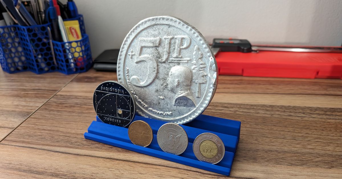 Multi Size Coin Racks by MechYeti | Download free STL model ...