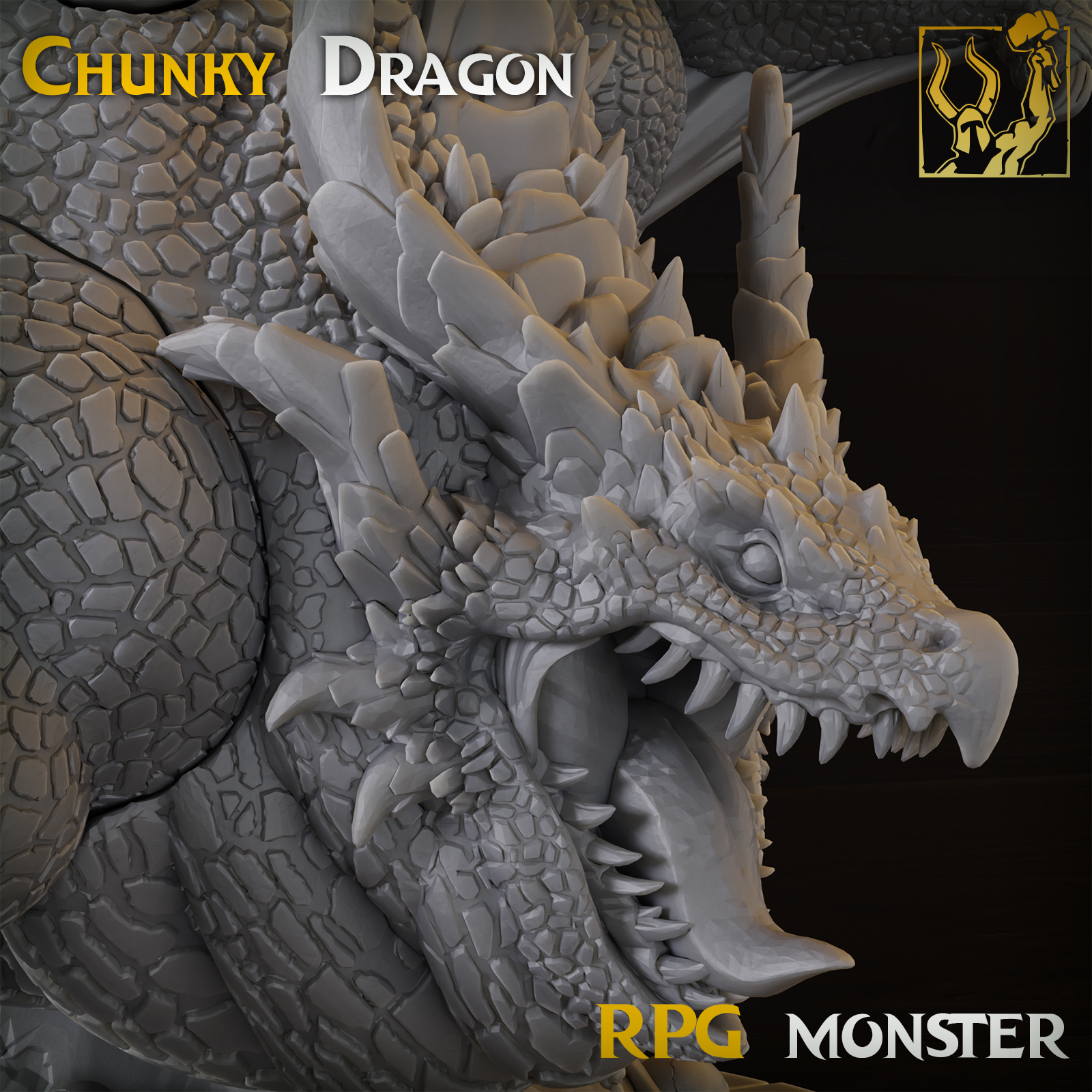 RPG Monster - Chunky Dragon by Titan-Forge | Printables Store