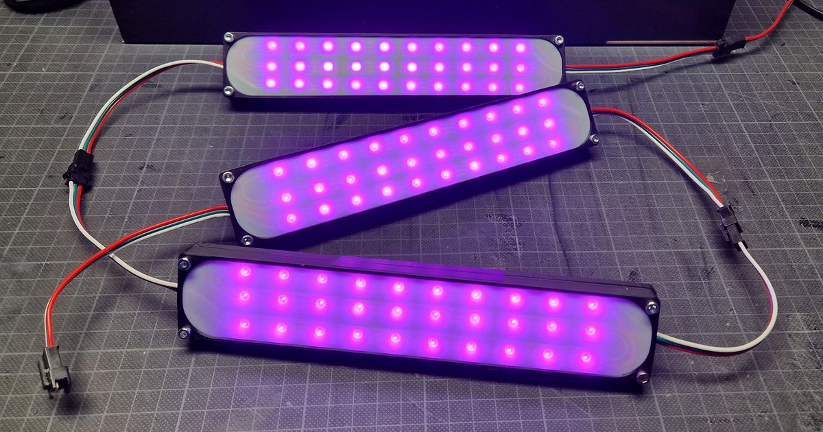 Modular 45x 17 mm WS2812B LED segments with 45° steps by oXiVanisher ...