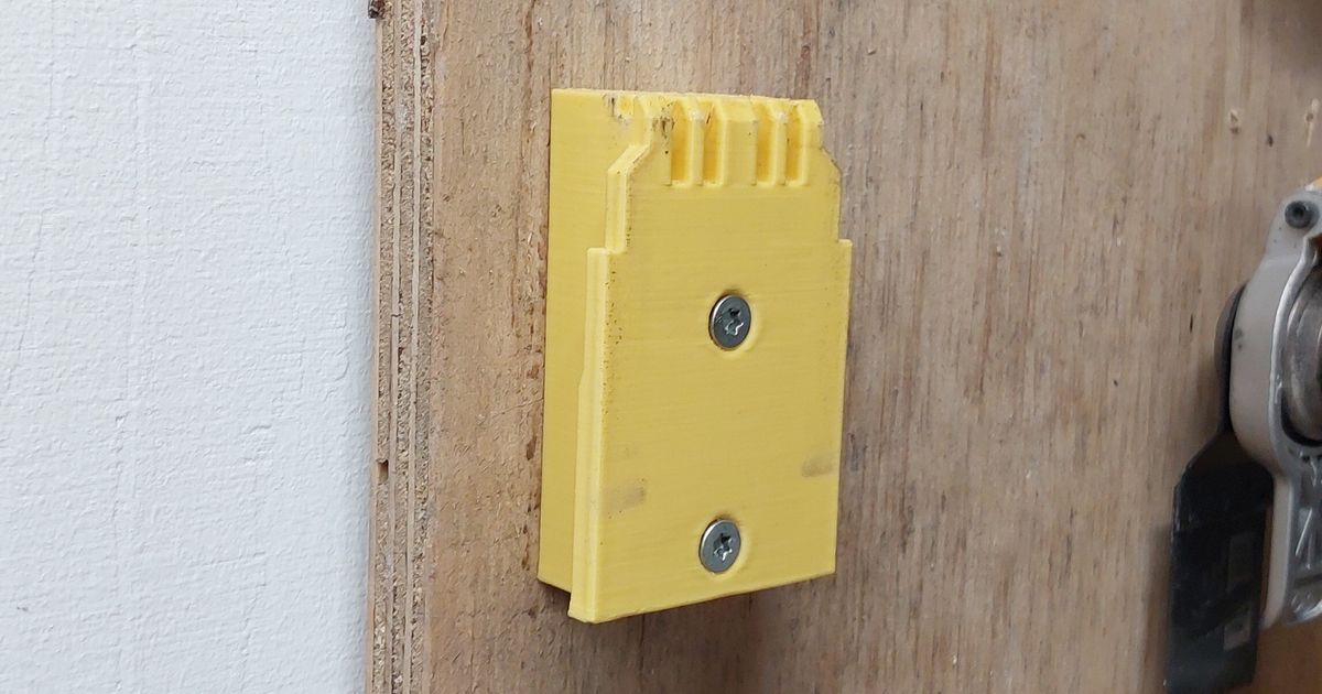 Dewalt vertical tool mount. by Mayol74 | Download free STL model ...