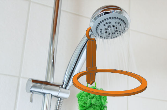 Shower Hoop for Loofa by Coroleon | Download free STL model ...