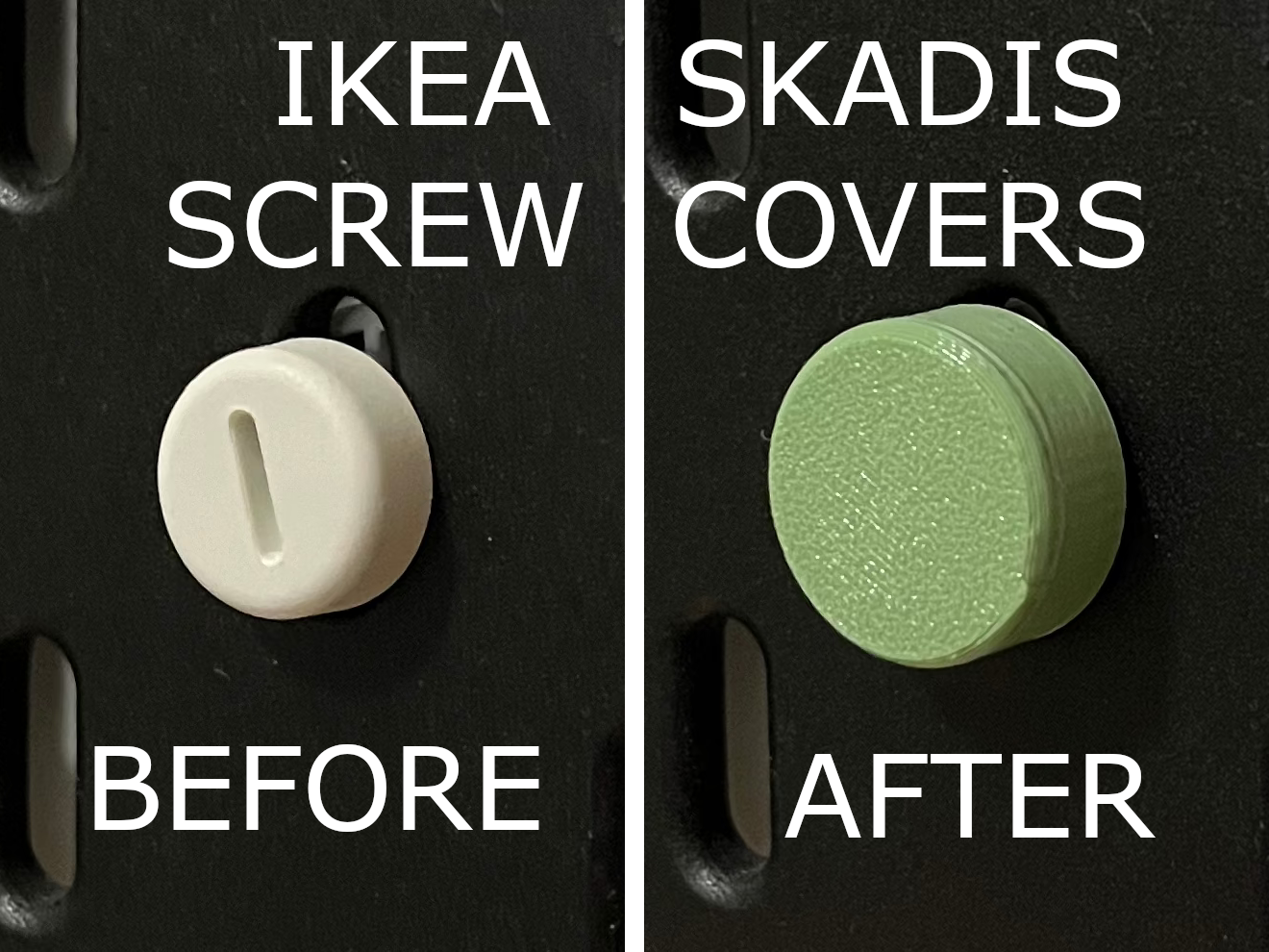 Screw Covers / Caps for IKEA Skadis Pegboard by Joshua 3D | Download ...
