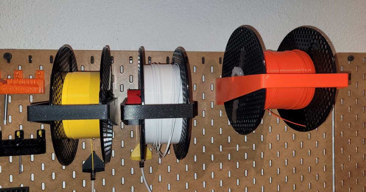 Ikea Skadis auto-rewind Spoolholder by Ingurum | Download free STL ...