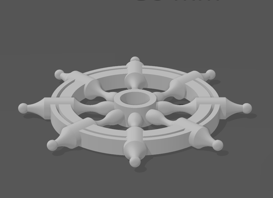 RUEDA TIMÓN RUDDER WHEEL by EOLO | Download free STL model | Printables.com